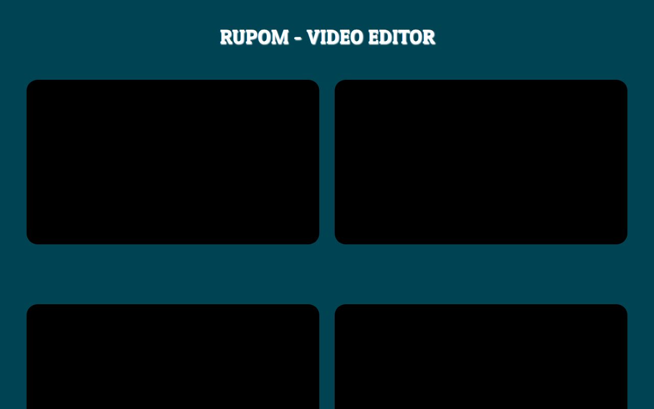 Rupom - Video Editor